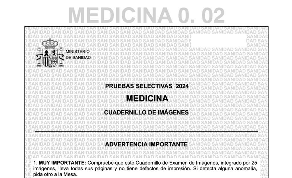 Cuadernos del examen MIR 2025